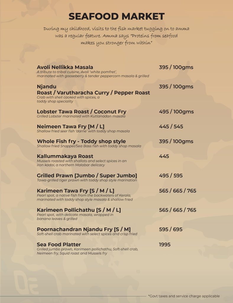 Menu – Kappa Chakka Kandhari
