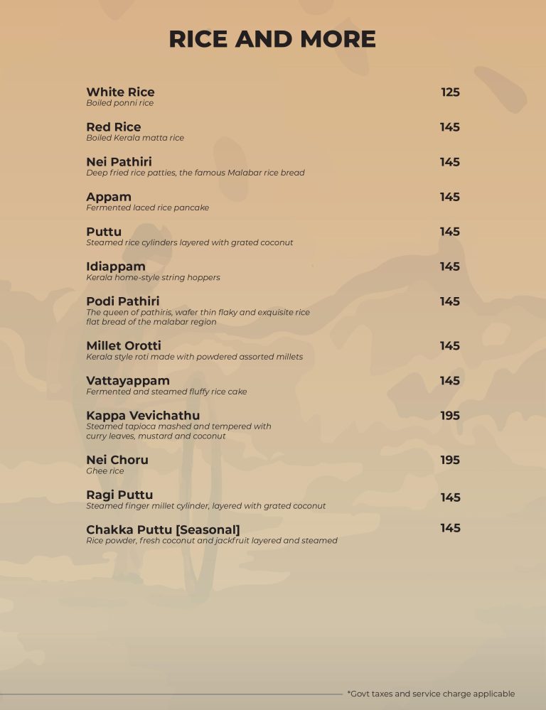 Menu – Kappa Chakka Kandhari