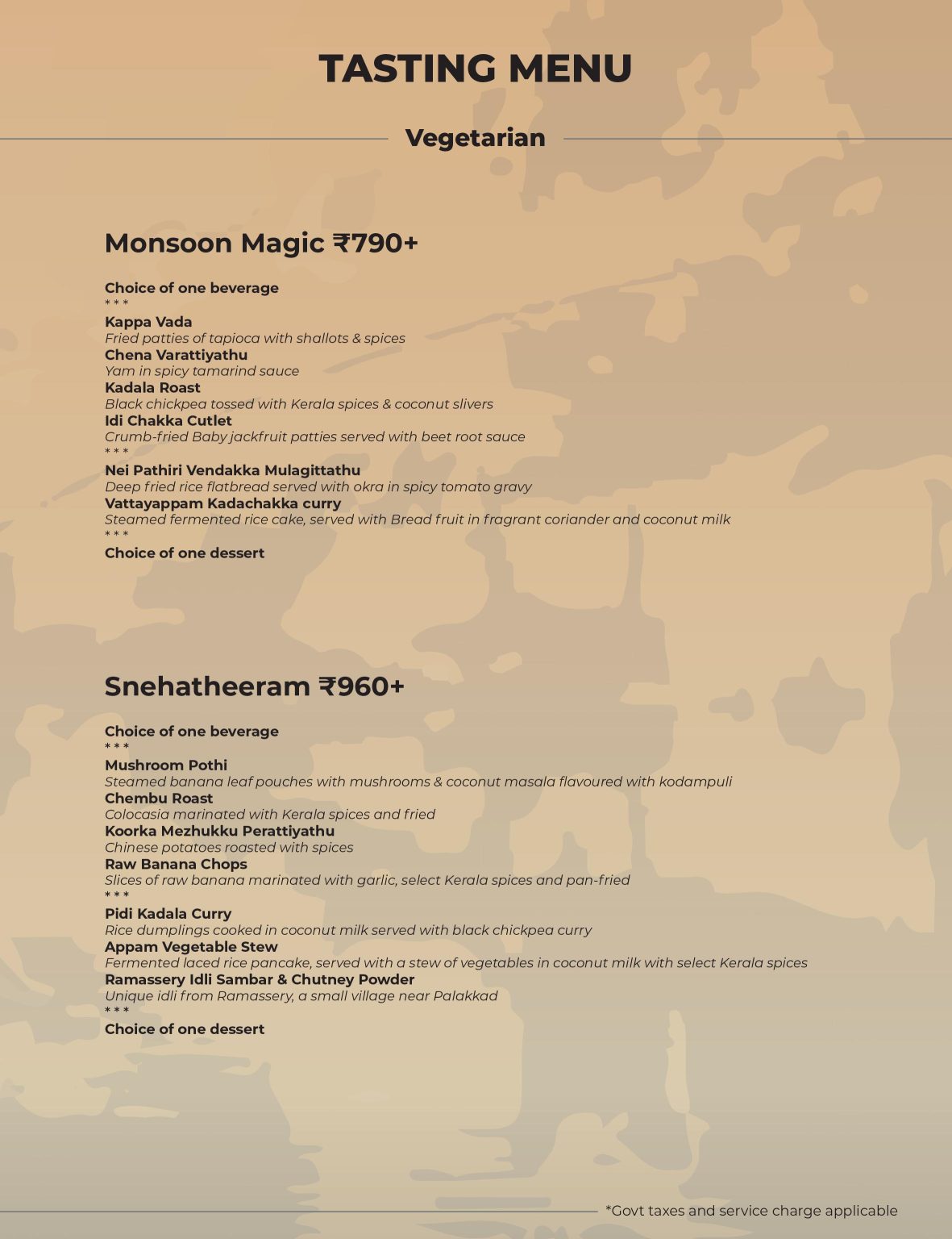 Menu – Kappa Chakka Kandhari