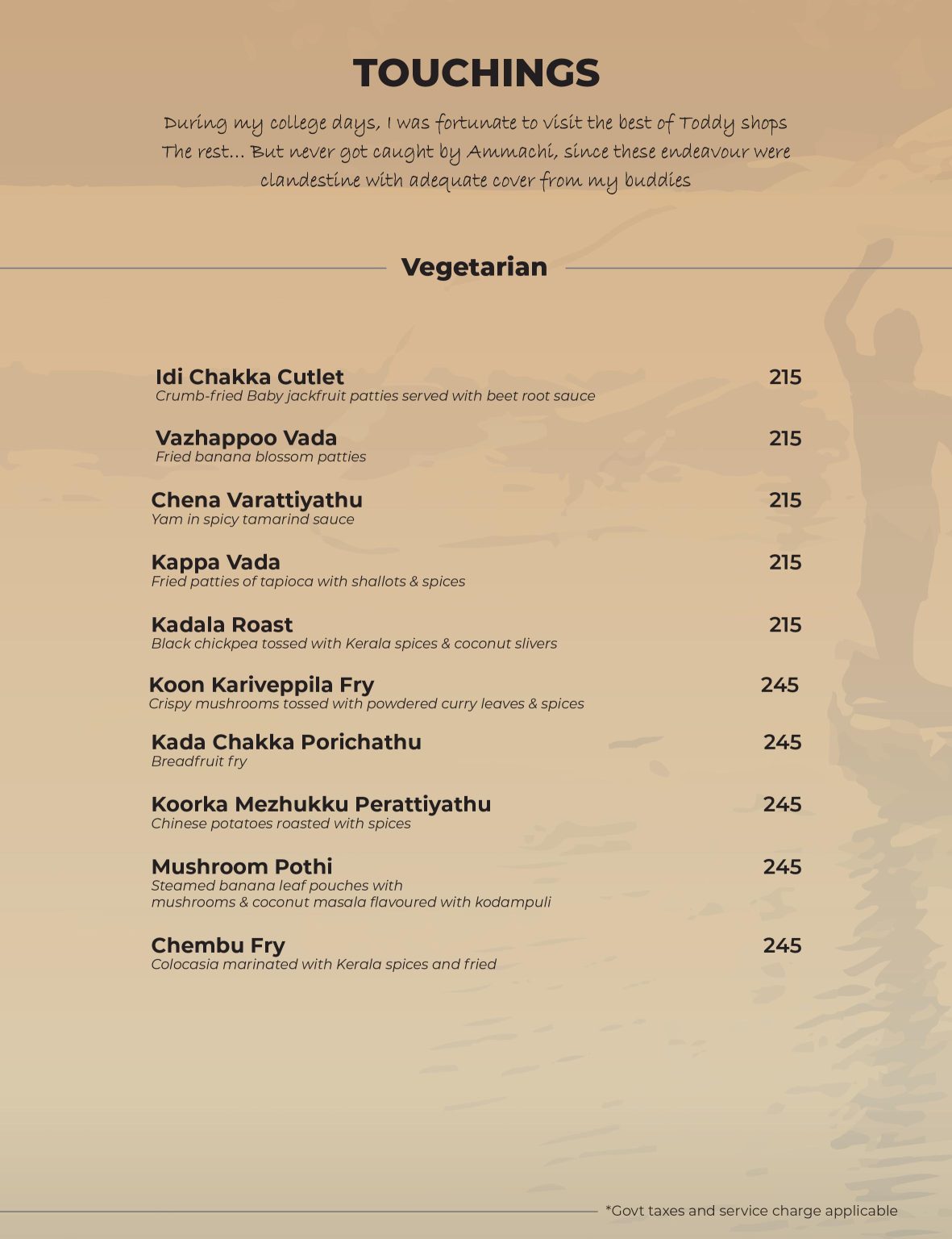 Menu – Kappa Chakka Kandhari